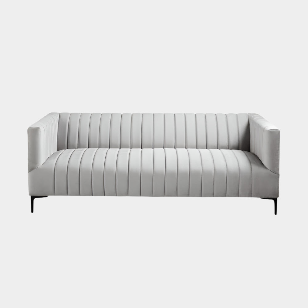 Florian Sofa: Grey Velvet