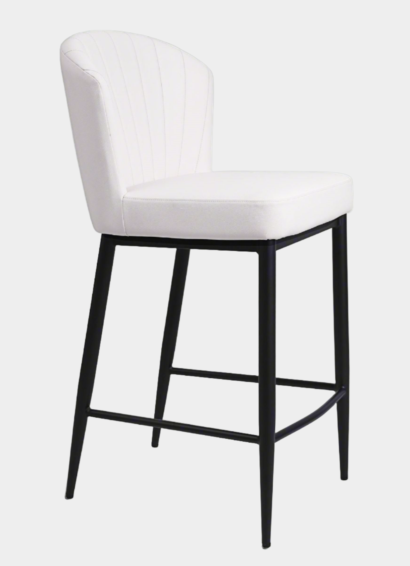 Seashell Counter Stool - Vegan Leather