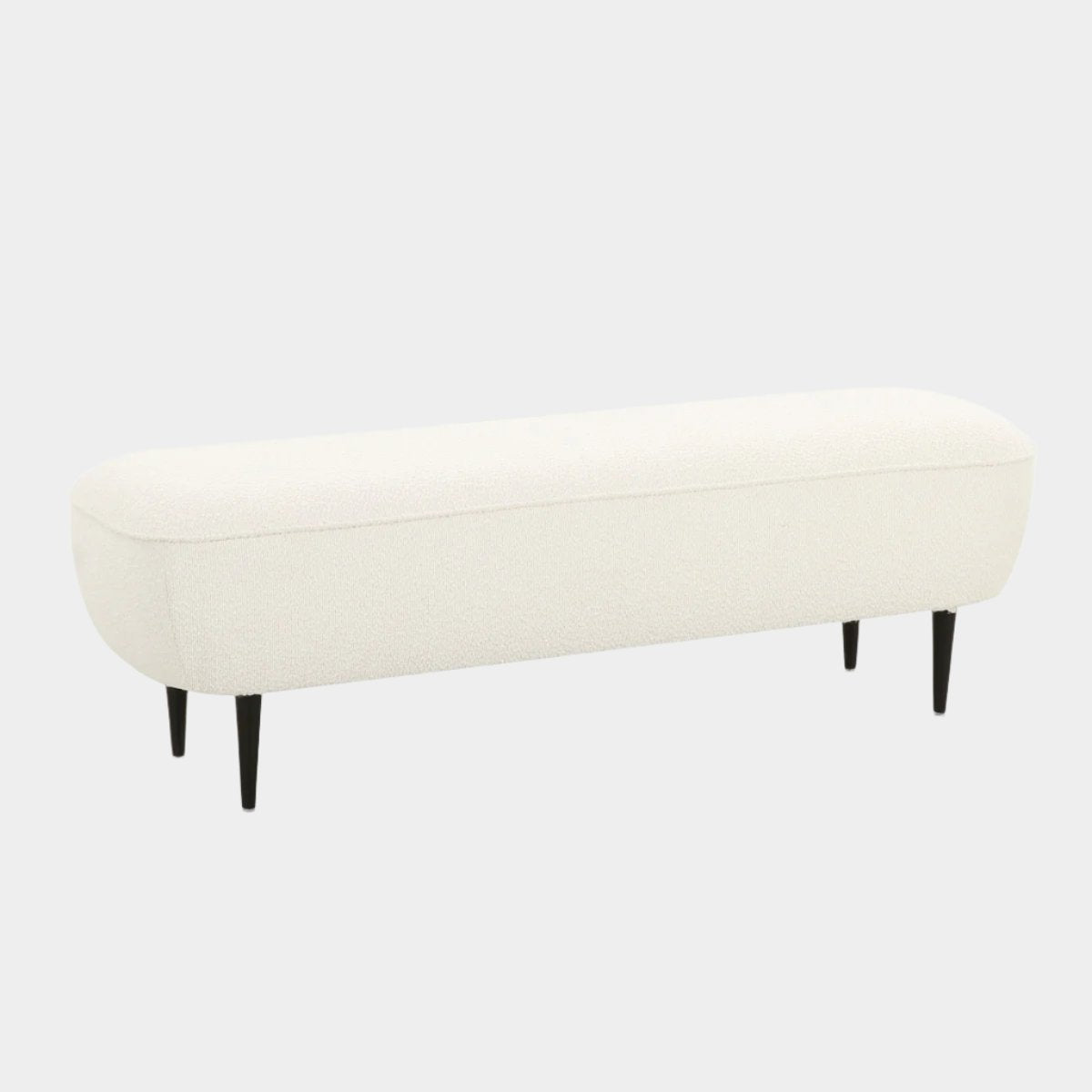 Denise Cream Boucle Bench