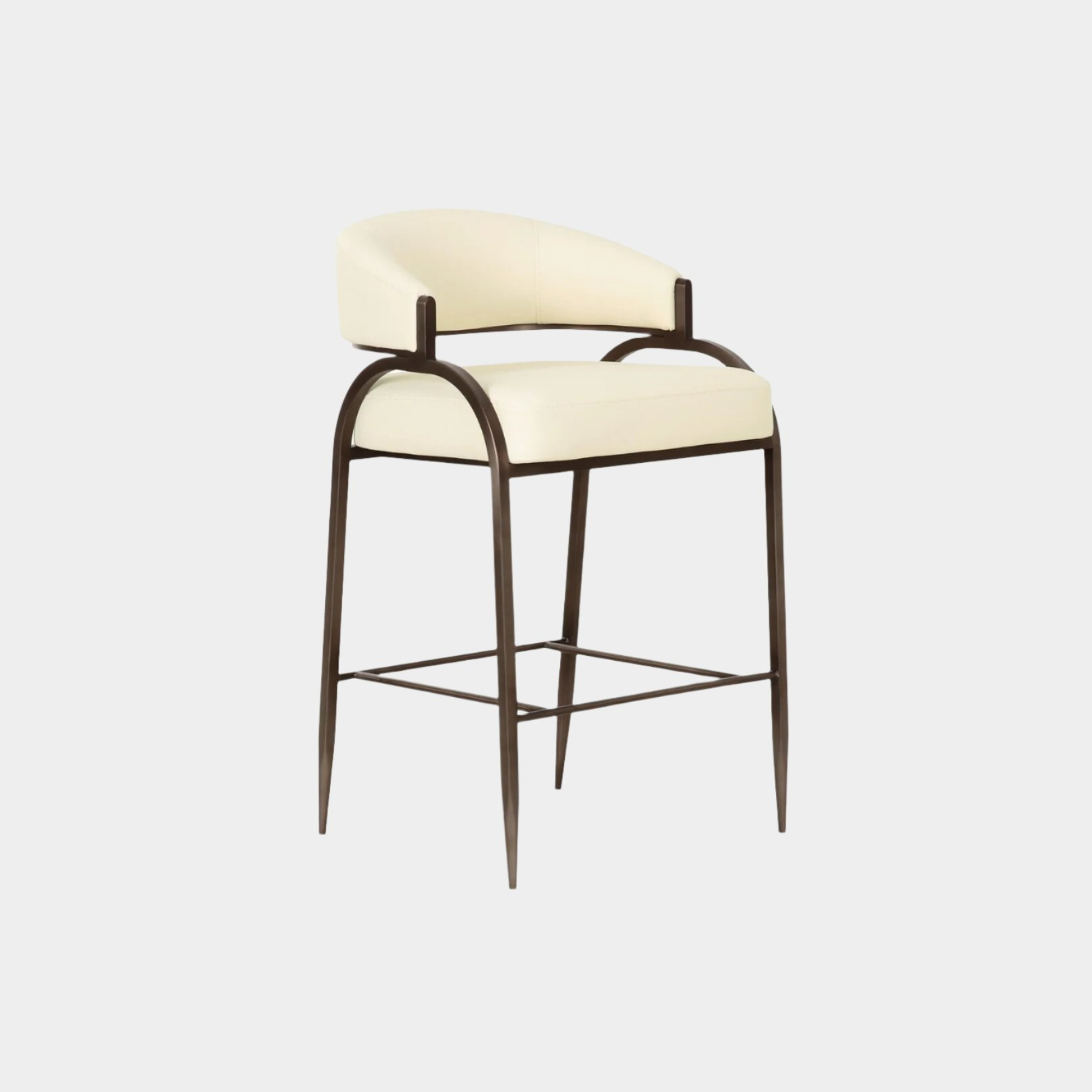 Tatum Cream Performance Vegan Leather Counter Stool