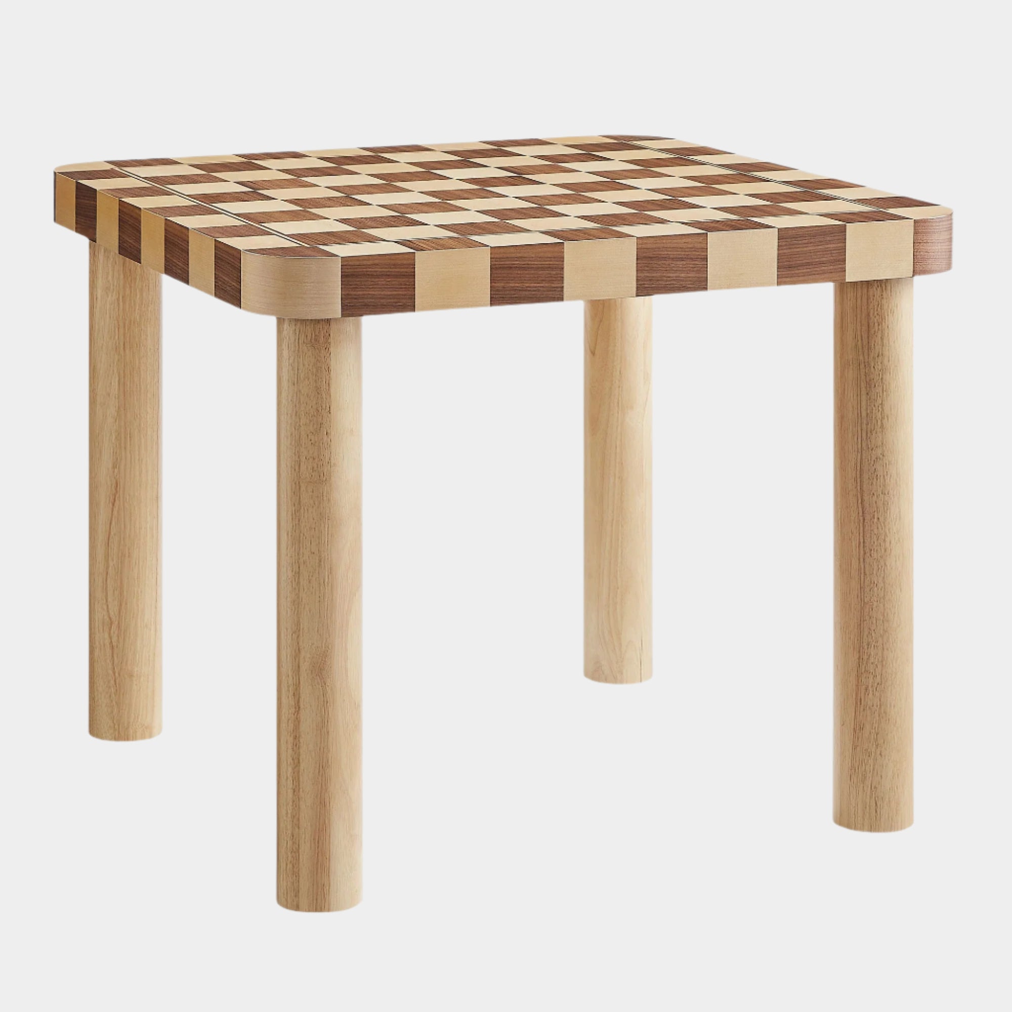 Oscar 36 Inch Square Checkered Dining Table